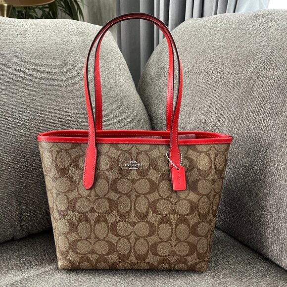 Coach | Bags | Coach Cn733 Signature Mini City Tote Shoulder Bag ...